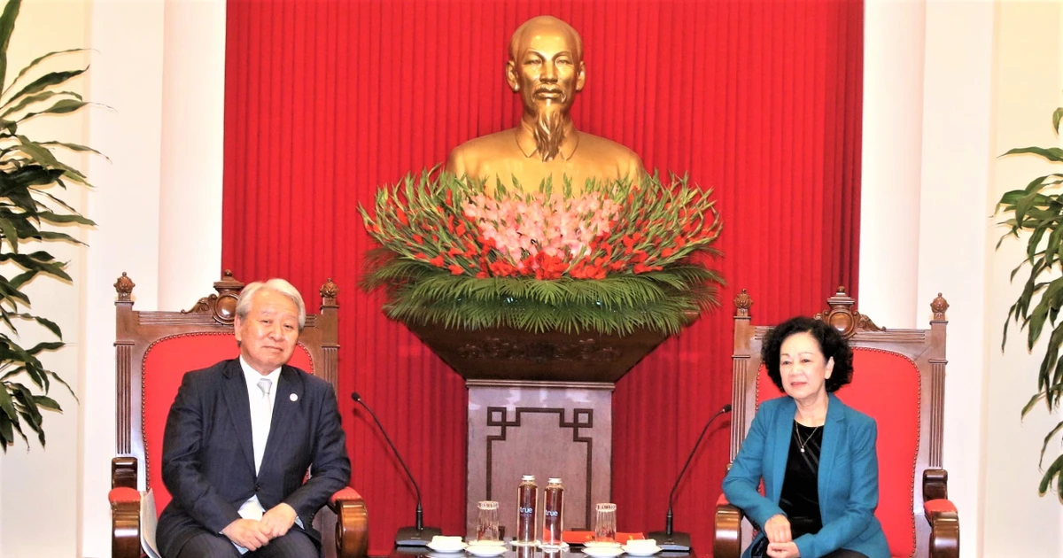 Ông TANAKA Akihiko, Chủ tịch JICA, Thường trực Ban Bí thư Trung ương ...