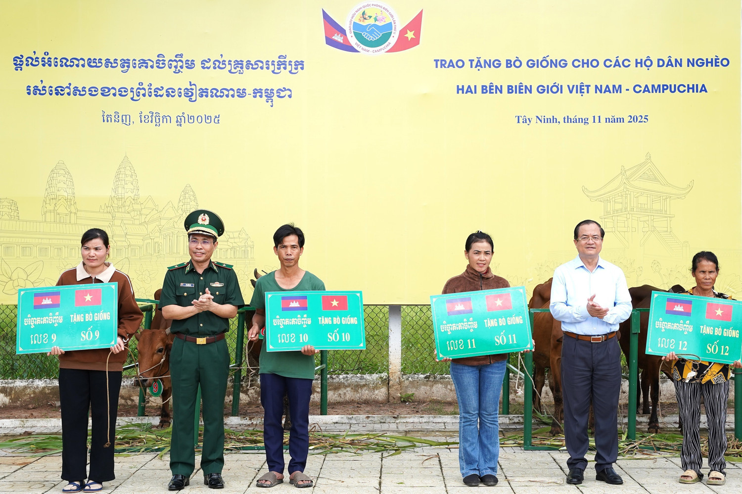 Chương trình tặng bò giống giúp dân nghèo biên giới Việt Nam ...